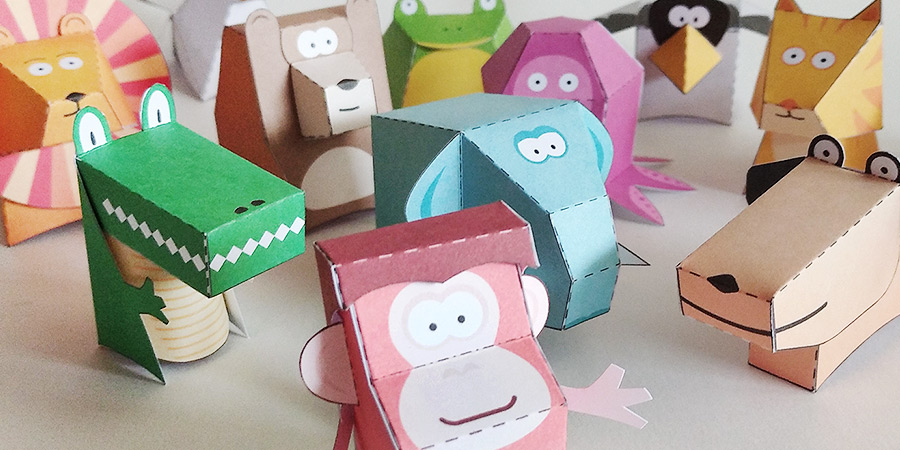 Paper Animals Printable Templates