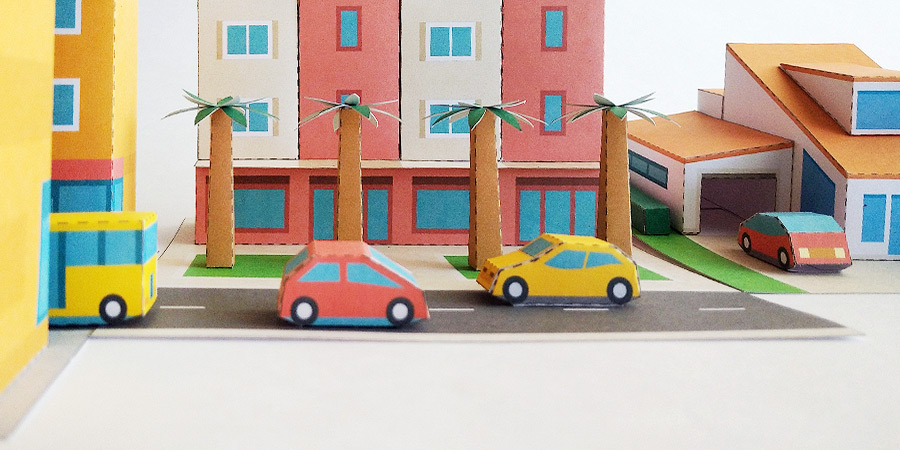 Free Miniature Paper City Templates