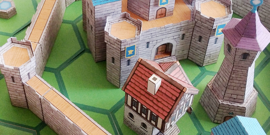 Medieval Fantasy Papercraft Miniatures PDF Templates