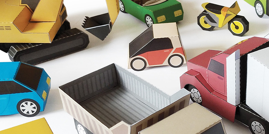 Printable Paper Craft Vehicles