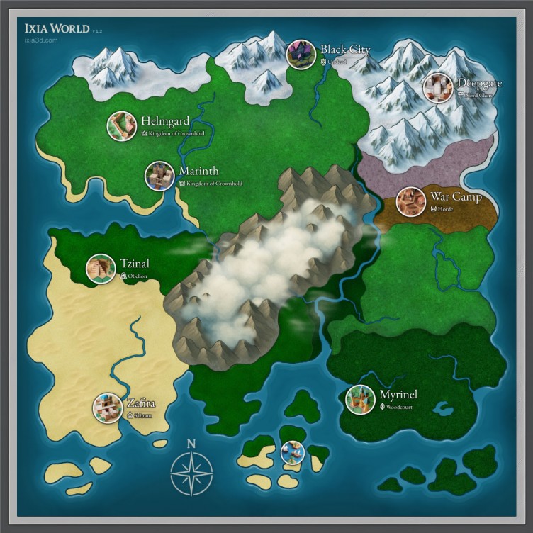 Map of Ixia World