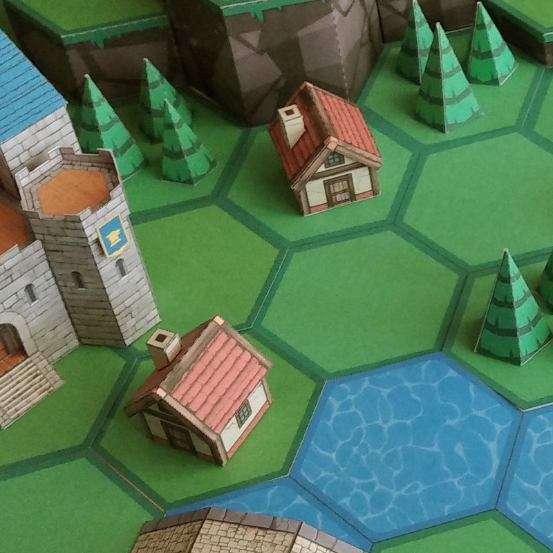 Free Citizen House Papercraft Template