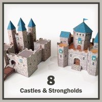 Castles & Strongholds – Printable Papercraft Castle Set | Ixia Magic