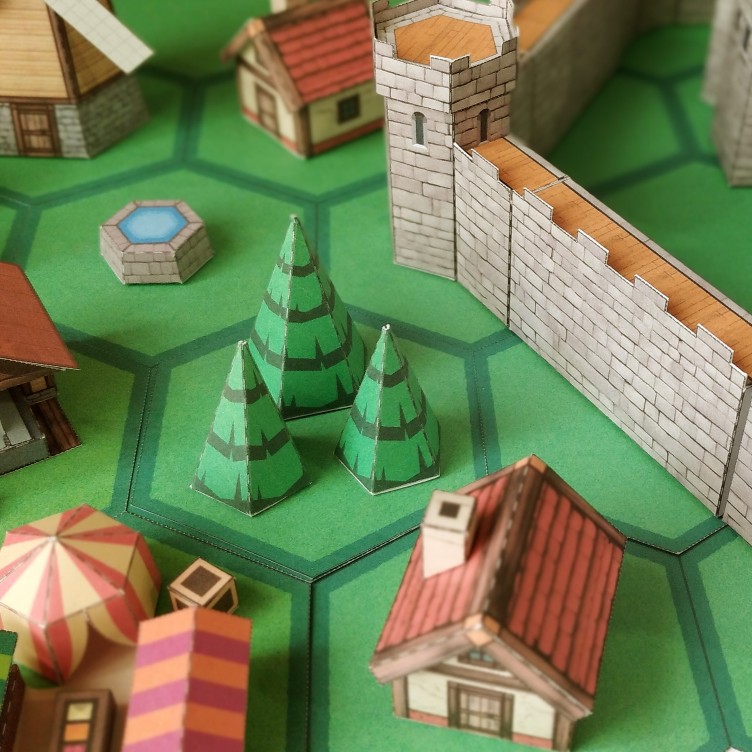Medieval City Paper Miniatures