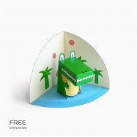 Papercraft Crocodile Free Pdf Printables